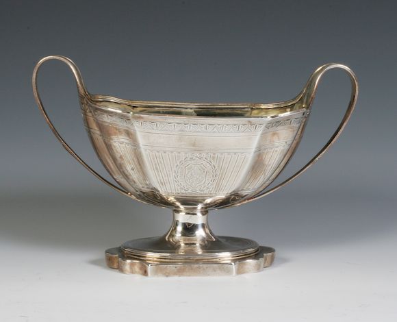Bonhams : A George III silver twin handled sugar bowl By Henry Chawner ...