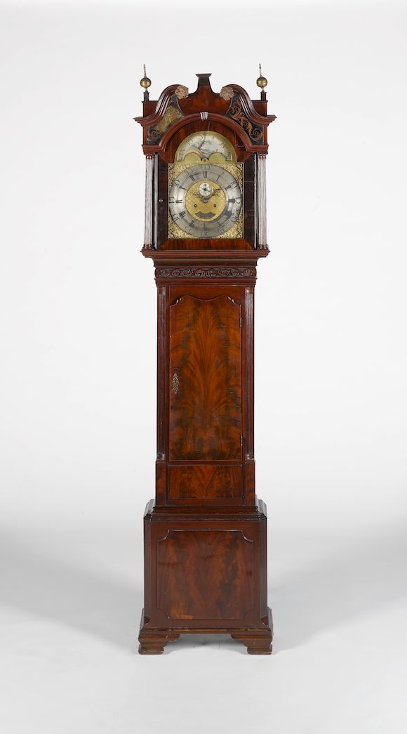 Bonhams : A late 18th century mahogany long case clock Monks, Prescott