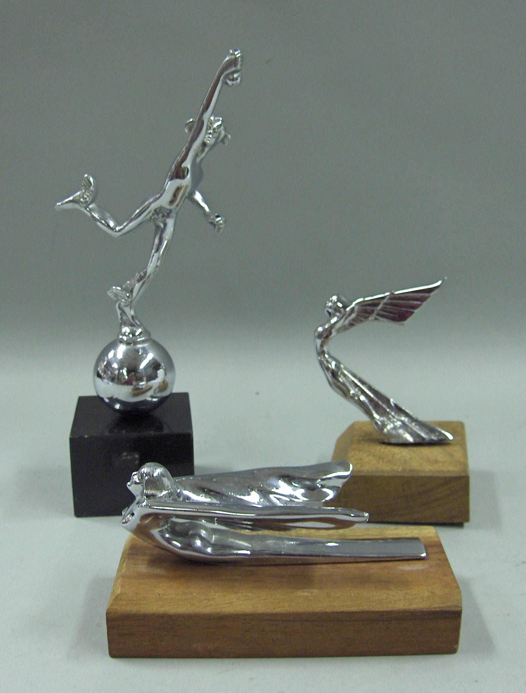 Bonhams Cars : Three car mascots,