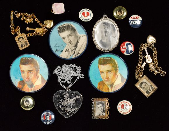 Bonhams : A collection of Elvis Presley jewellery, 1950s/60s,