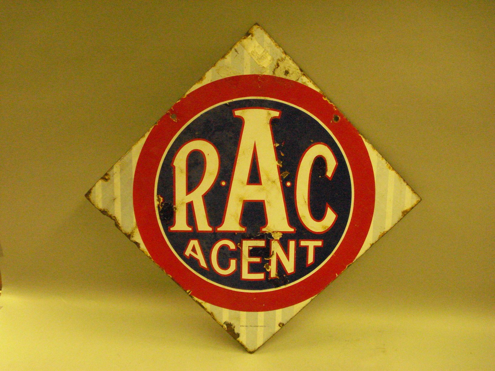 Bonhams Cars : An 'RAC Agent' enamel sign,