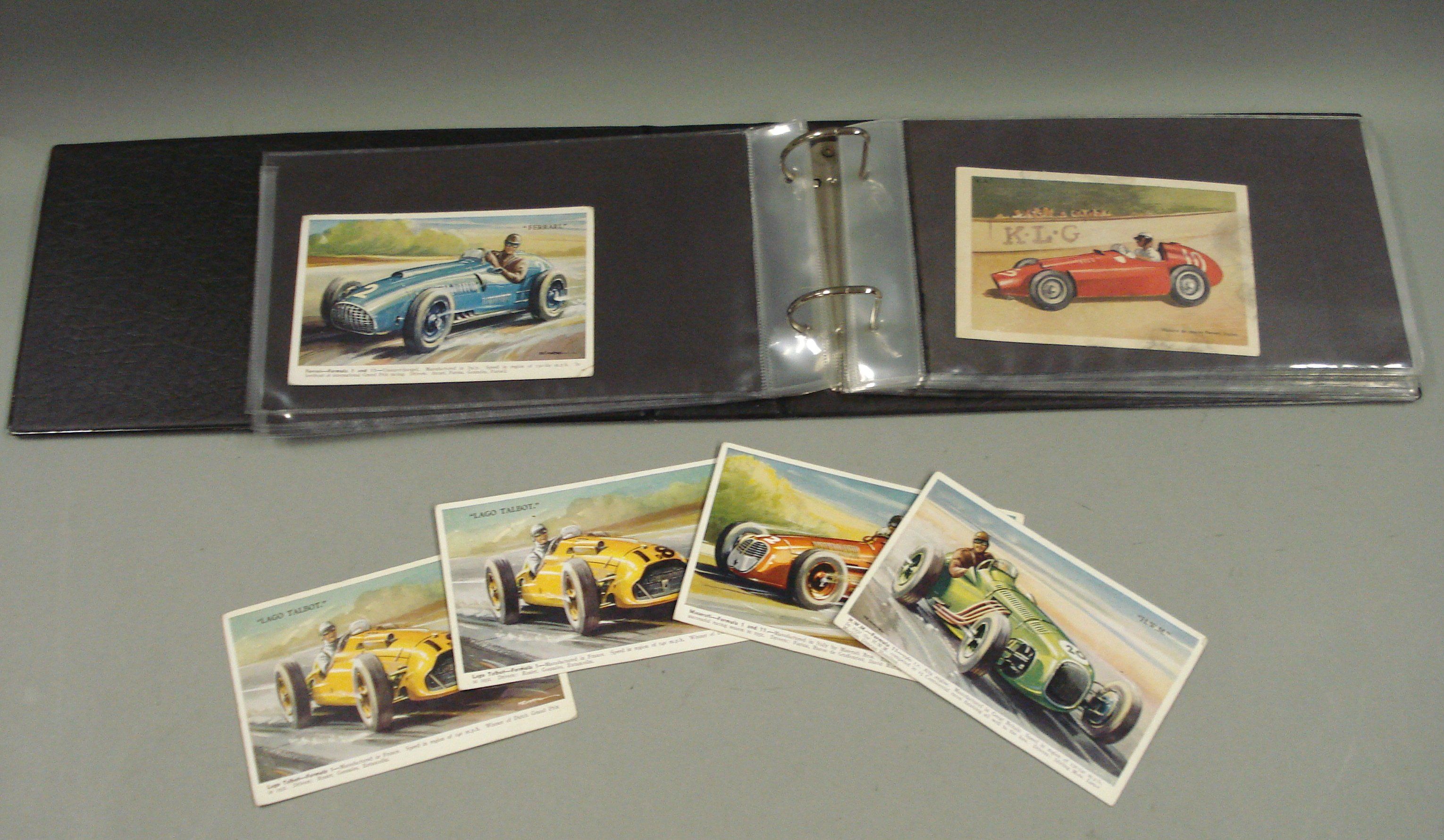 Bonhams Cars : A good collection of motor-racing postcards and other cards,
