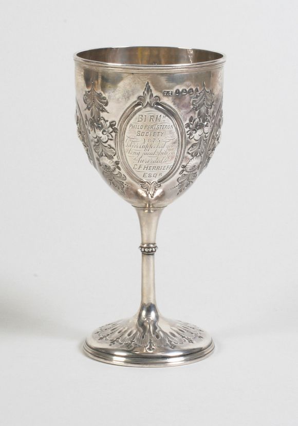 Bonhams : A late Victorian silver presentation cup By Thomas Tipping ...