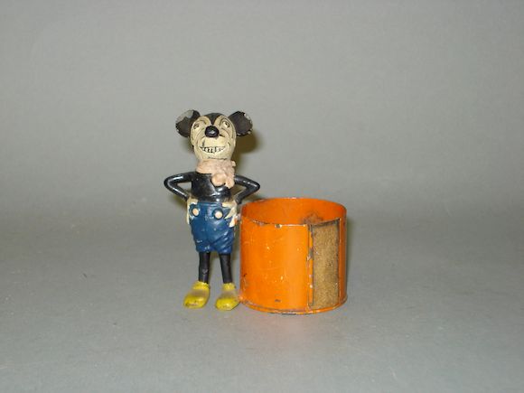 Bonhams : Painted lead Mickey Mouse figure, English 1930's