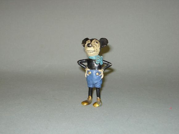 Bonhams : Painted lead Mickey Mouse figure, English 1930's
