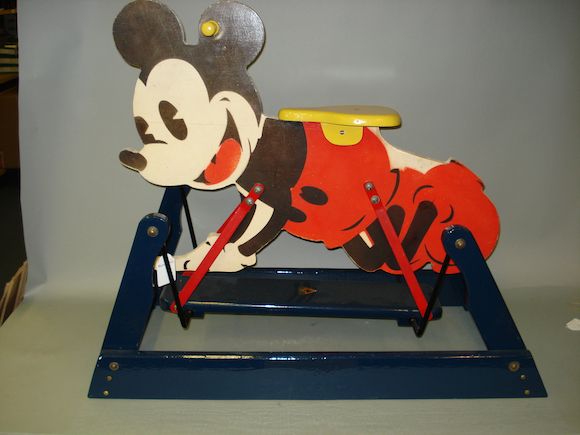 Bonhams : Tri-ang Mickey Mouse safety rocker, 1930's