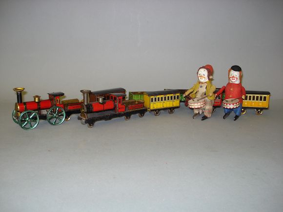 Bonhams : Tinplate penny toy train set
