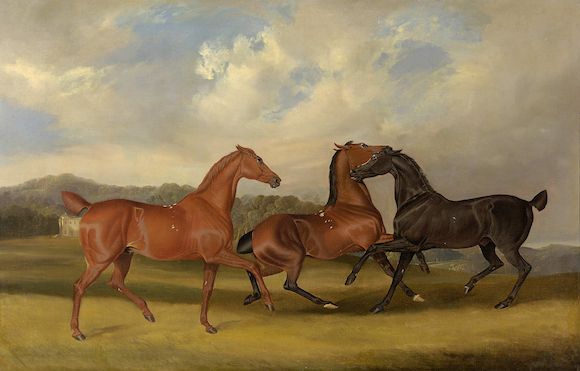 Bonhams : Benjamin Herring, senior (British, 1806-1830) Three horses in ...