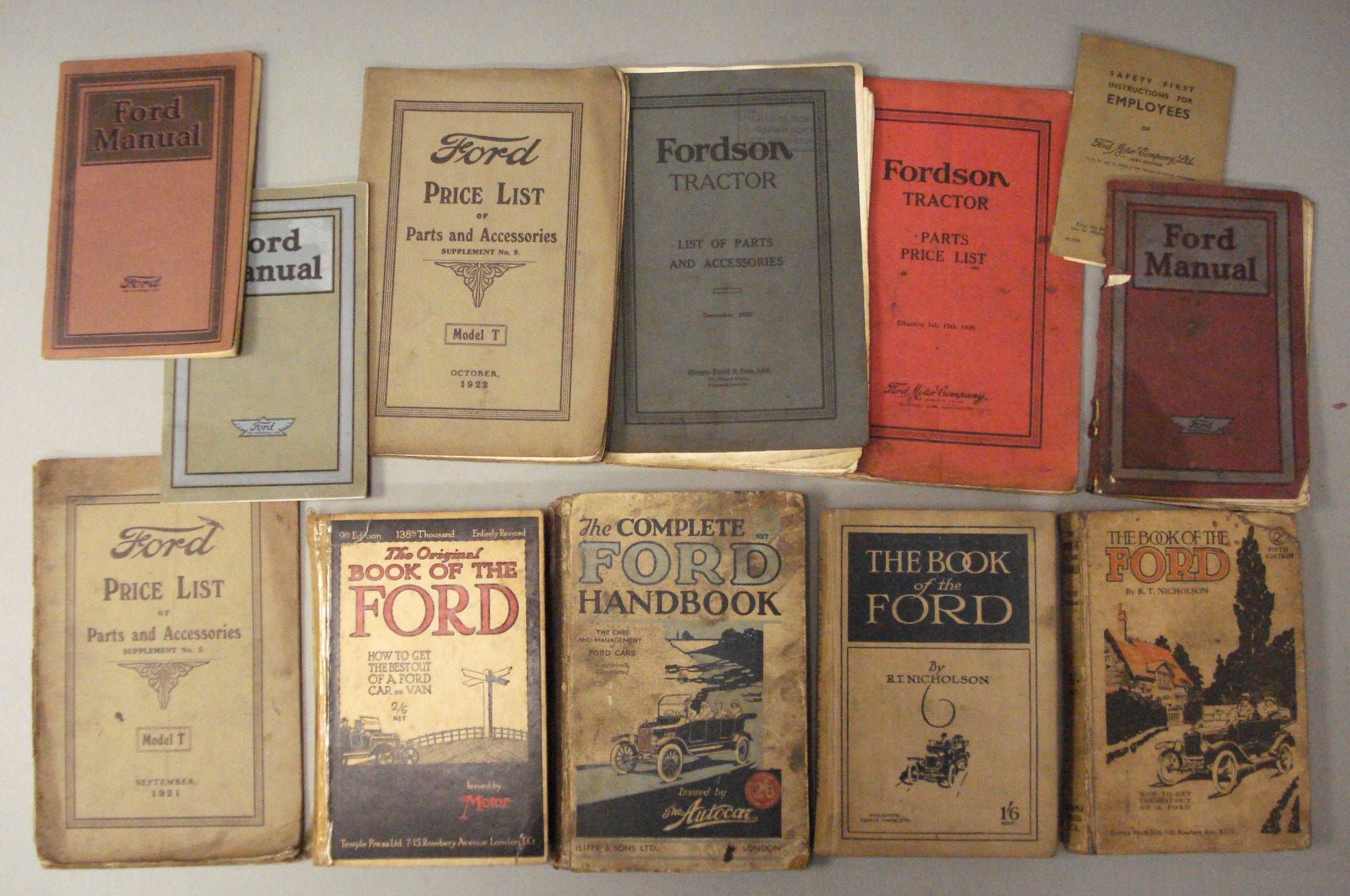 Bonhams Cars : Ford Model T literature, including handbooks,