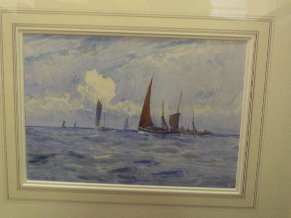 Bonhams : Albert George Stevens (British, 1863-1925) Fishing boats and ...