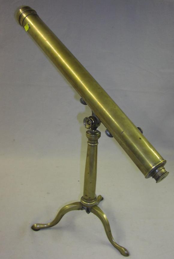 Bonhams A 2 Inch Brass Refracting Telescope On Stand English Mid