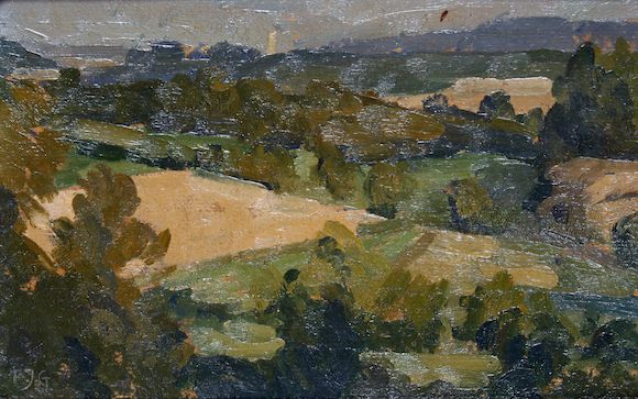Bonhams : Peter John Garrard (British, 1929-2004) Late evening, Aigaliers
