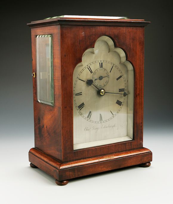 Bonhams : A 19th century mantel clock Chas Gray, Edinburgh