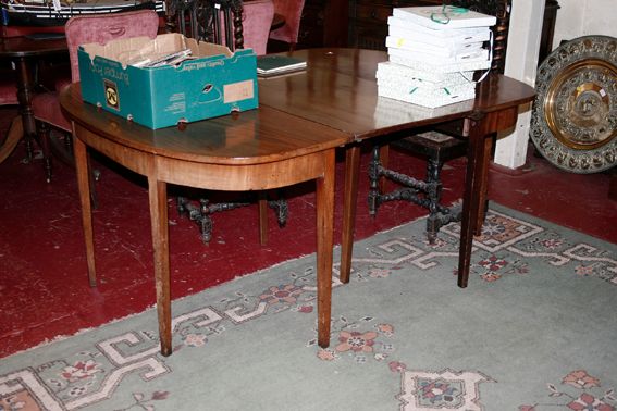 Bonhams : A 19th century double 'D' end table