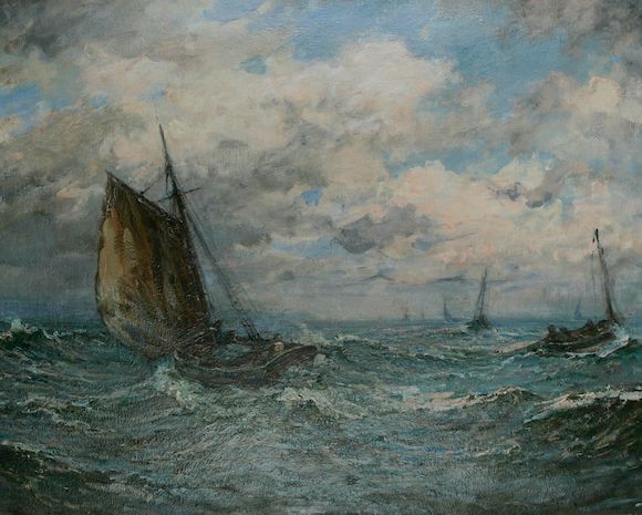 Bonhams : William M. Pratt (British, 1854-1936) "The Rolling Deep"