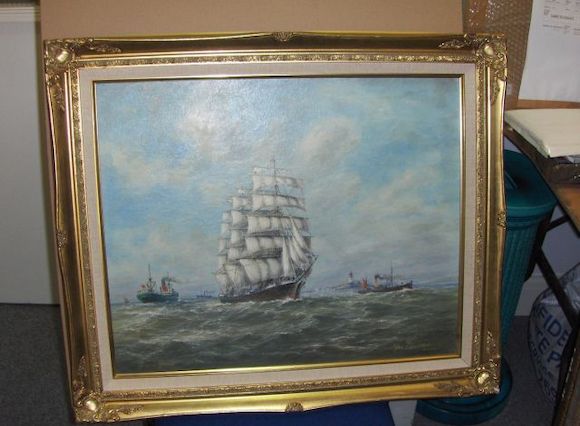 Bonhams : Max Parsons (British 20th Century) 'Spurn Head' - The Clipper ...