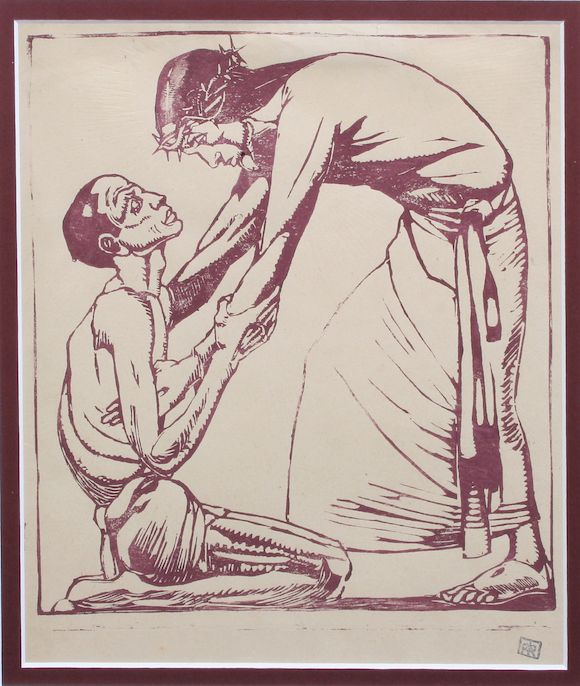 Bonhams : Mabel Alington Royds (British, 1874-1941) Christ healing the ...