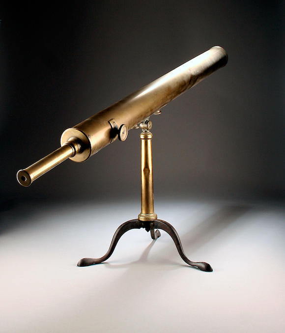 Bonhams An Early 19th Century Brass 3 Inch Refracting Table Telescope