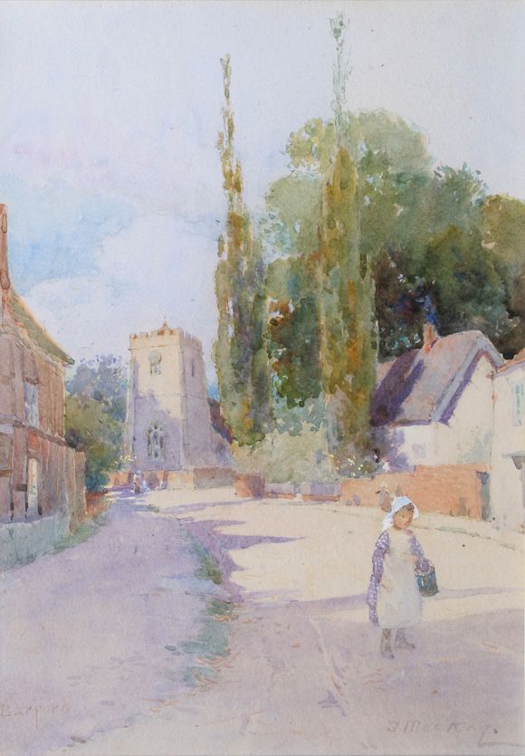 Bonhams : Thomas Mackay (British, 1851-1909) 'Barford' 24 x 17.5cm.