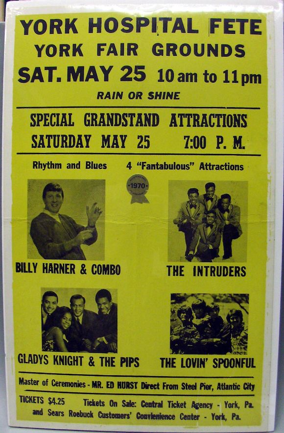 Bonhams : Two 1968 concert posters, one featuring Gladys Knight & The ...