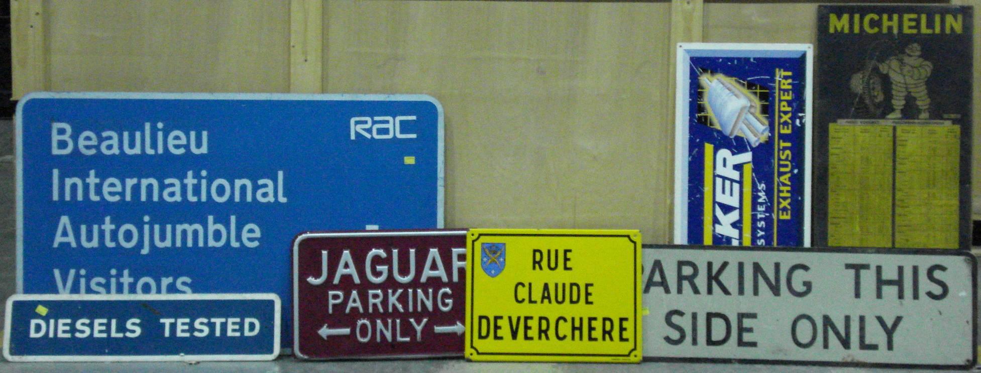 Bonhams Cars Assorted Garage And Other Signs