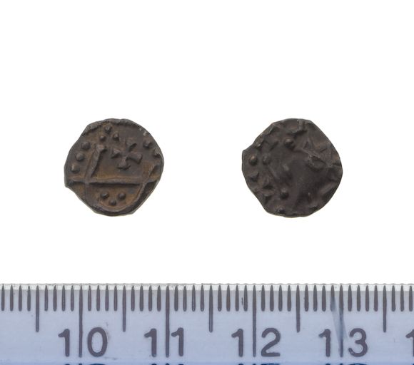 Bonhams : Merovingian, late 7th Century, Silver Denier, 1.2g, N.W ...