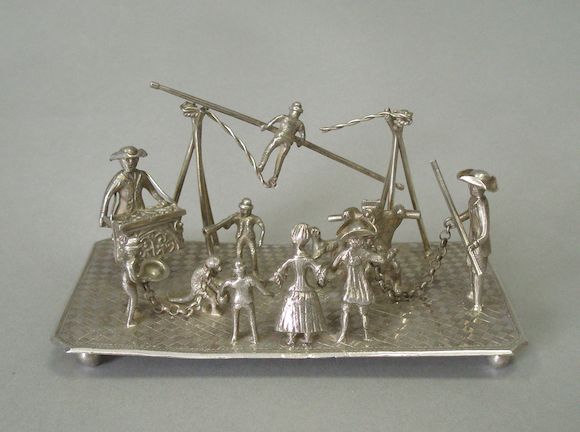 Bonhams : A 19th century Dutch silver miniature toy Stamped with maker ...