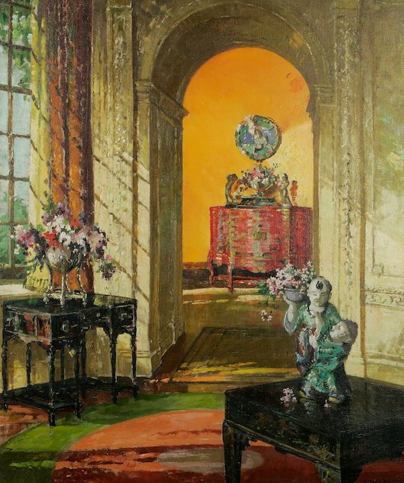 Bonhams : Herbert Davis Richter (British, 1874-1955) Sunlight pageantry