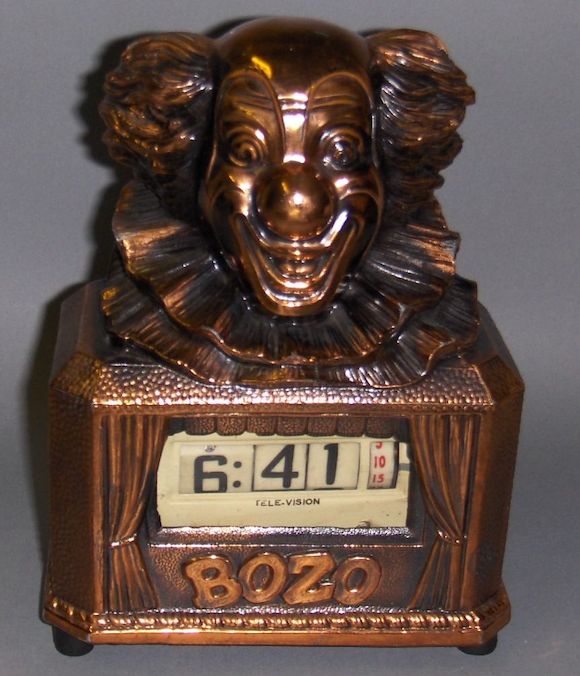 Bonhams : A 'Bozo The Clown' electric clock,
