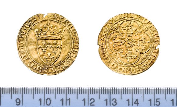 Bonhams : France, Charles VI (1380-1422), Ecu d'or a la couronne, 3.8g ...