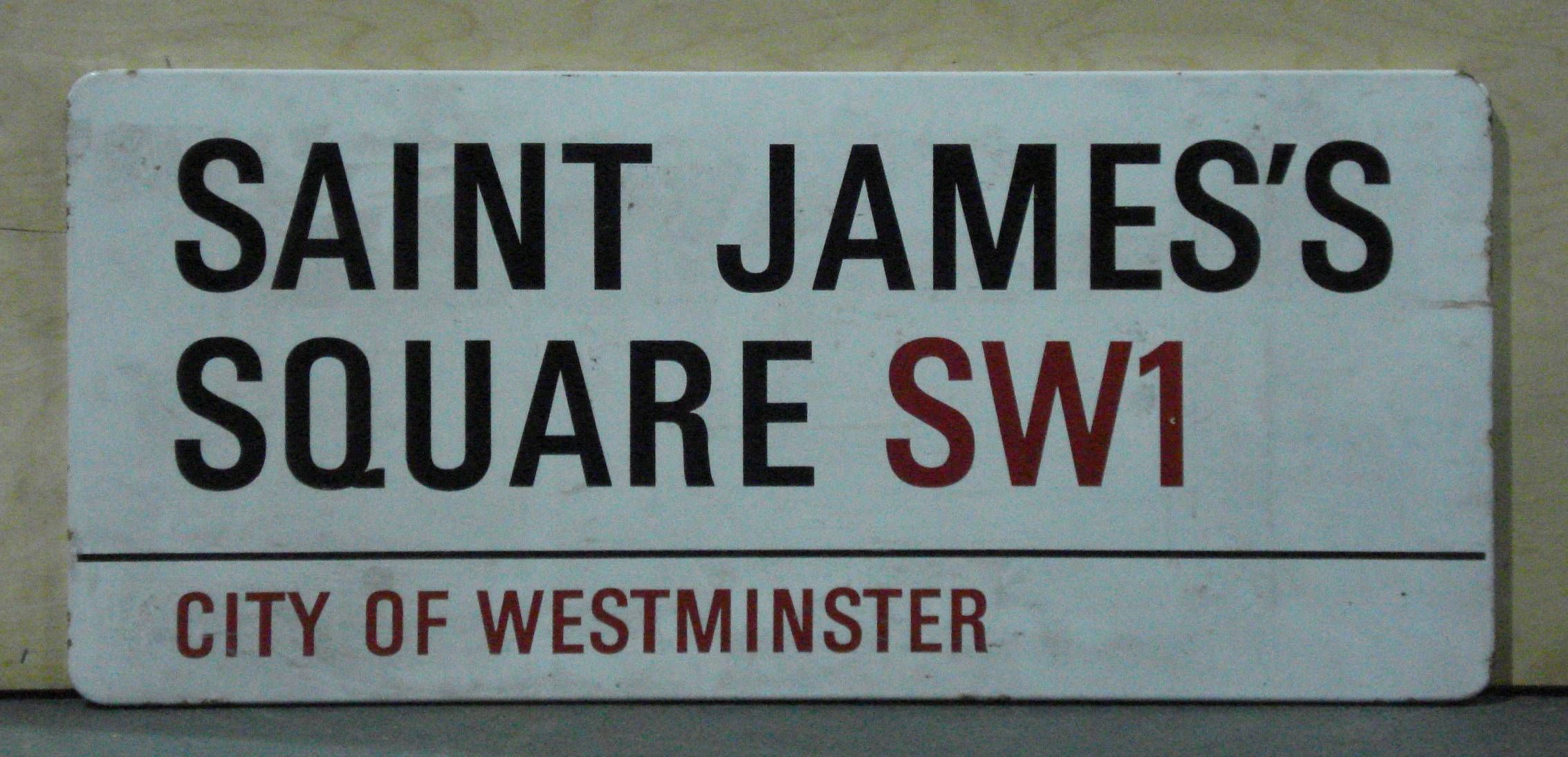 Bonhams Cars : An original and un-circulated enamelled London street ...