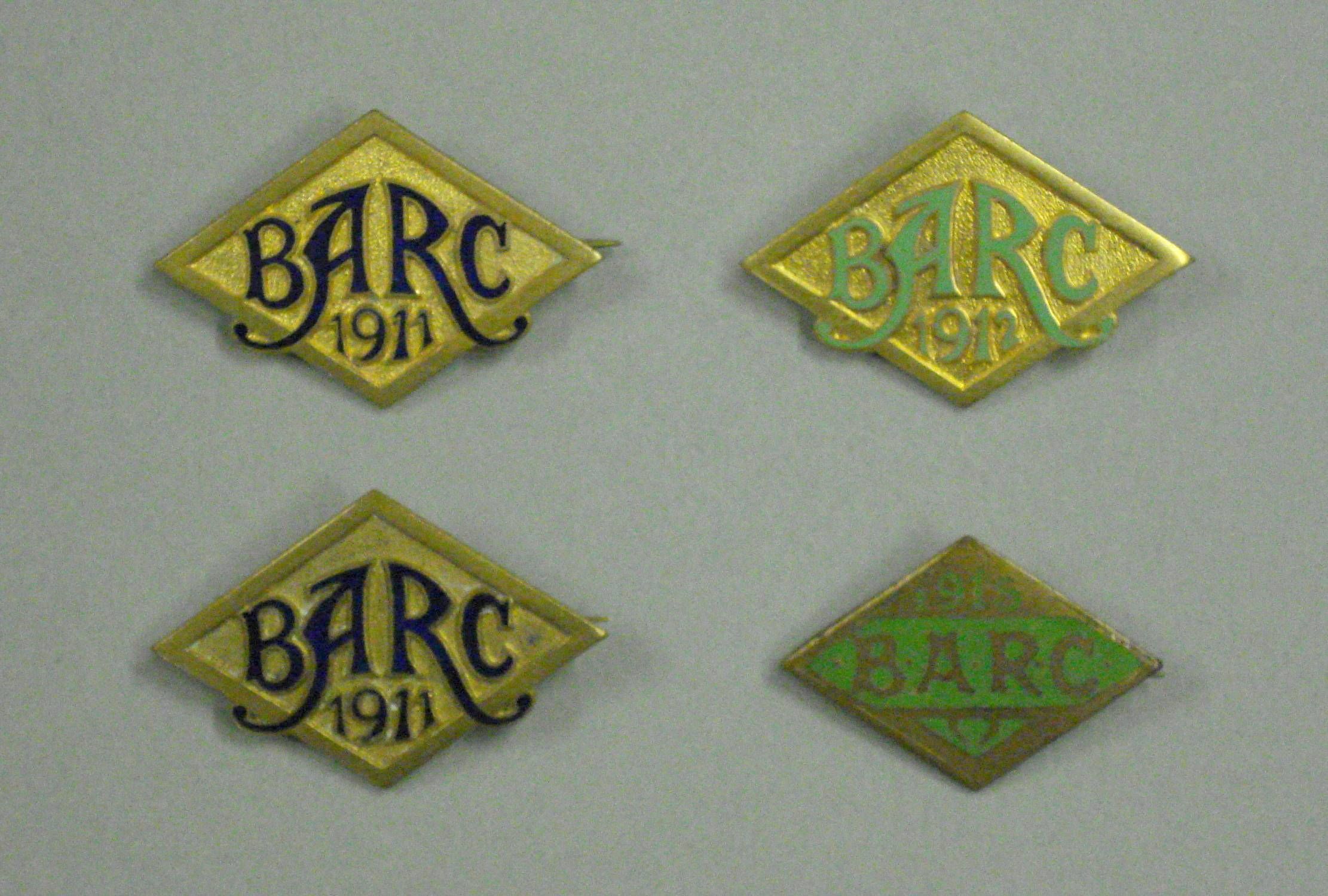 Bonhams Cars : Four early BARC members badges,