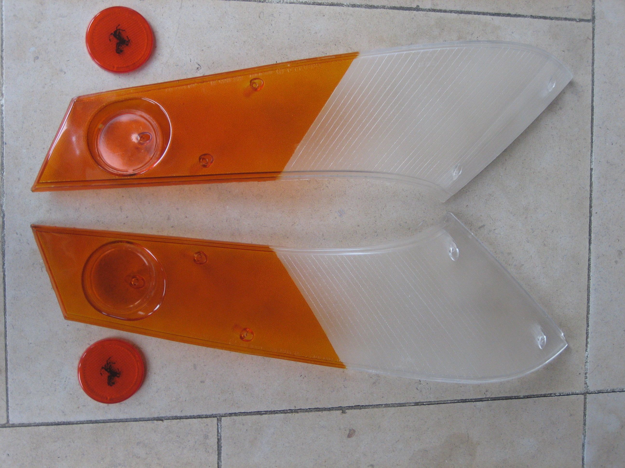 Bonhams Cars : A pair left and right front plexiglass indicator/light ...