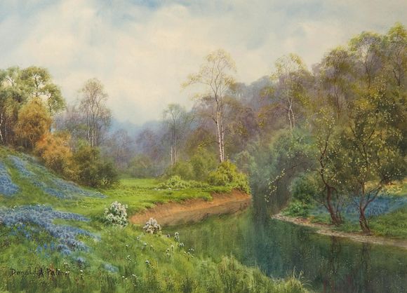 Bonhams : Donald A Paton (British, 1886-1949) "Early Spring, near ...