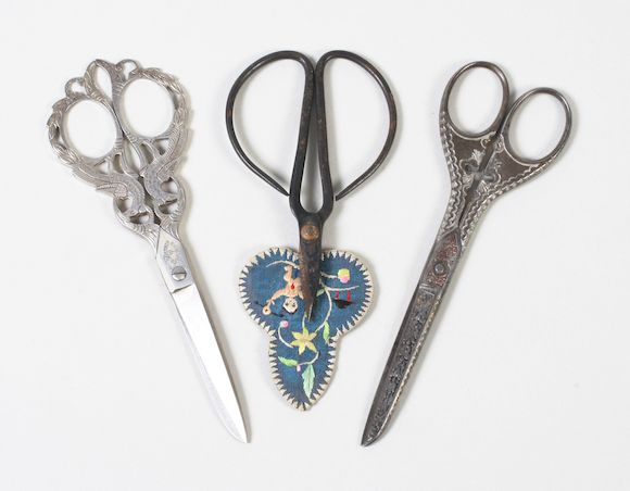 Bonhams : Three pairs of scissors