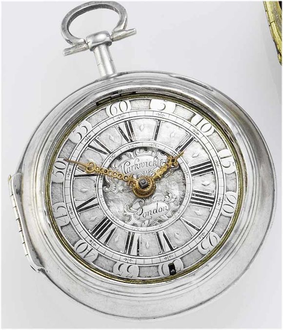 Bonhams : James Marwick. An early 18th century silver pair case pocket ...