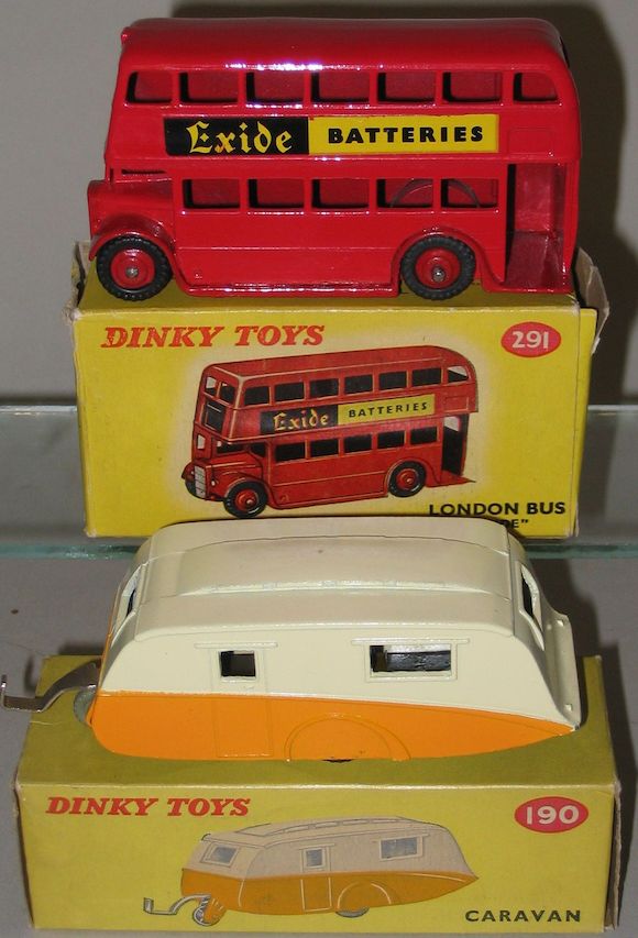 Bonhams : Dinky 291 London bus Exide 2