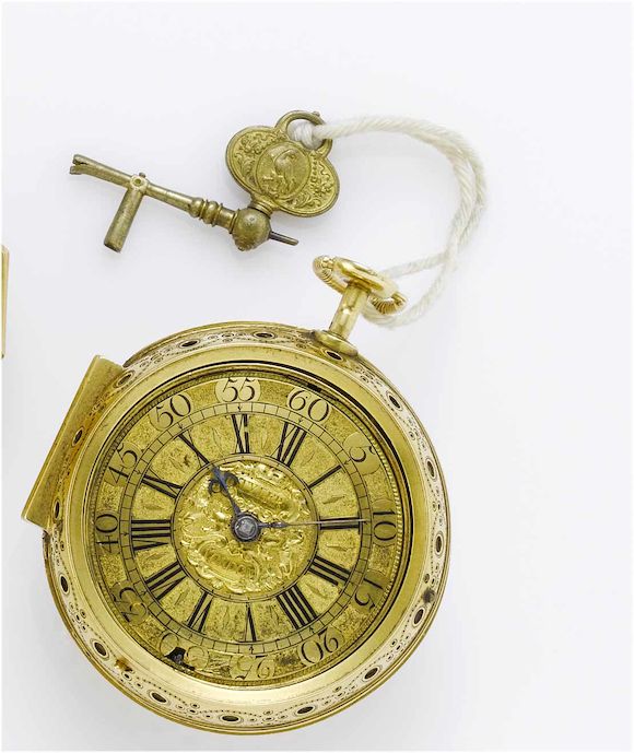 Bonhams : George Tyler. A very fine and rare early 18th century 22ct ...