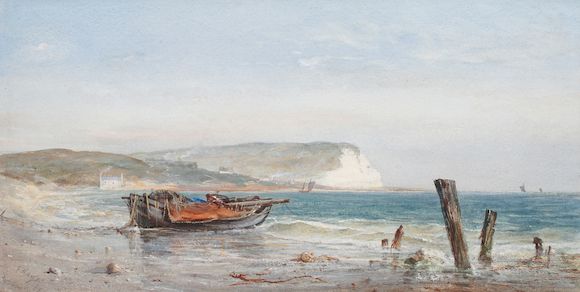 Bonhams : Edwin Hayes, RHA, RI, ROI (British, 1819-1904) Fishing boat ...
