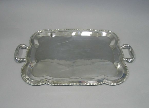 Bonhams : A Peruvian silver two-handled tray, incuse stamped "Sterling ...