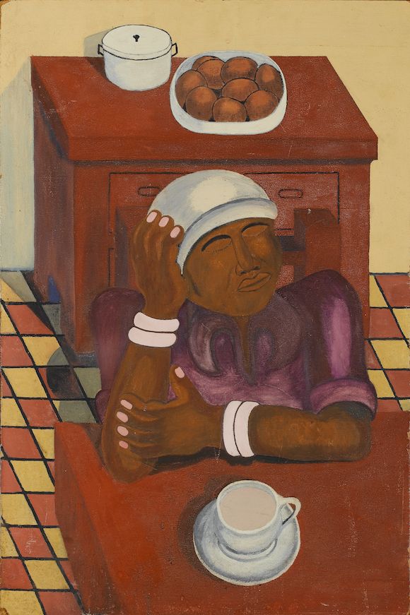 Bonhams : Patrick Hollow (South African, born 1941) Coffee break 93 x ...