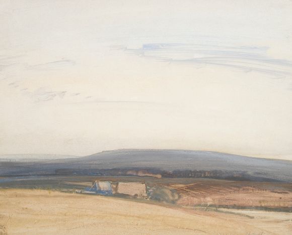 Bonhams : Cecil Arthur Hunt (British, 1873-1965) Moorland farm