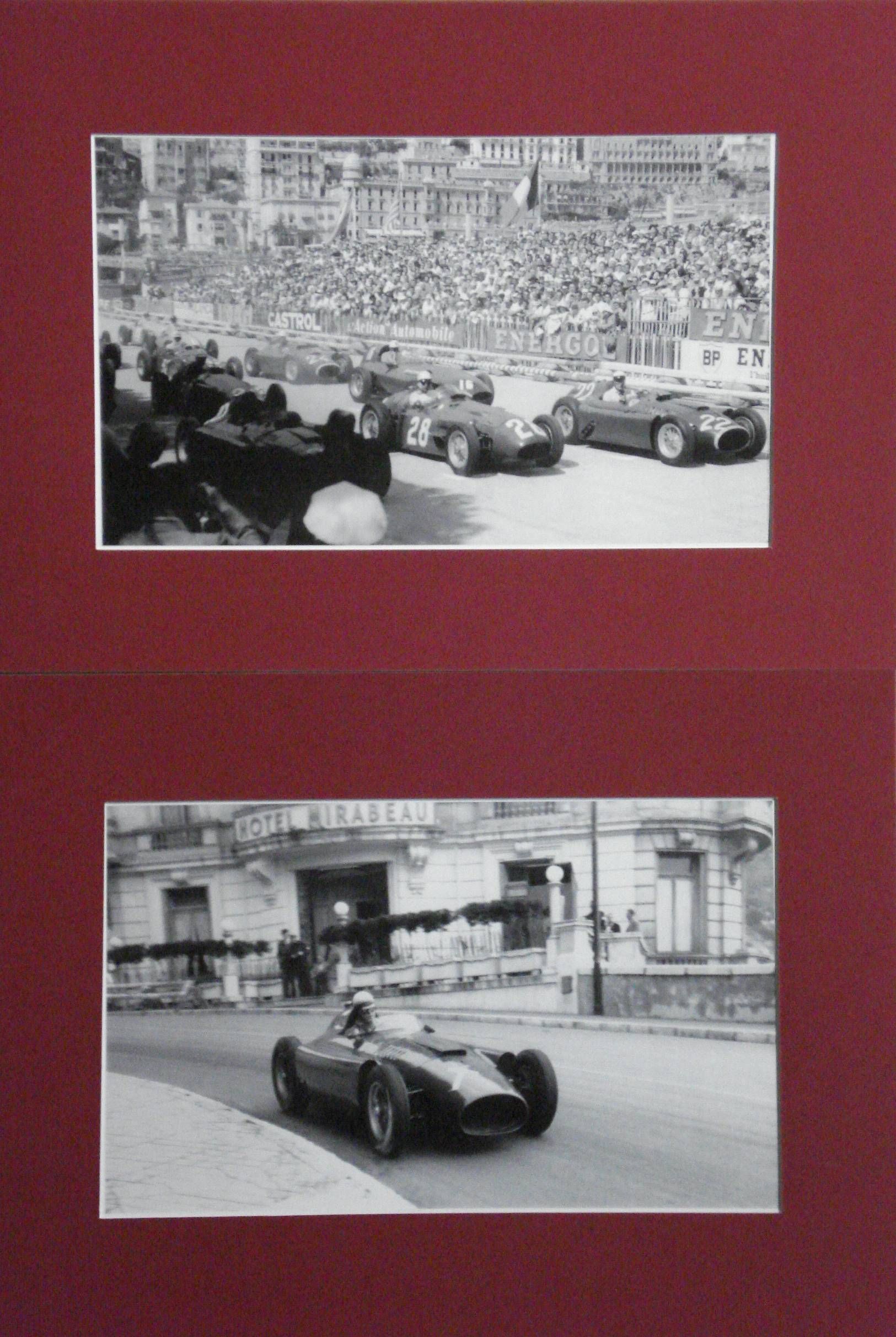 Bonhams Cars : A series of six 'Ferrari at Monaco' monochrome photoprints,