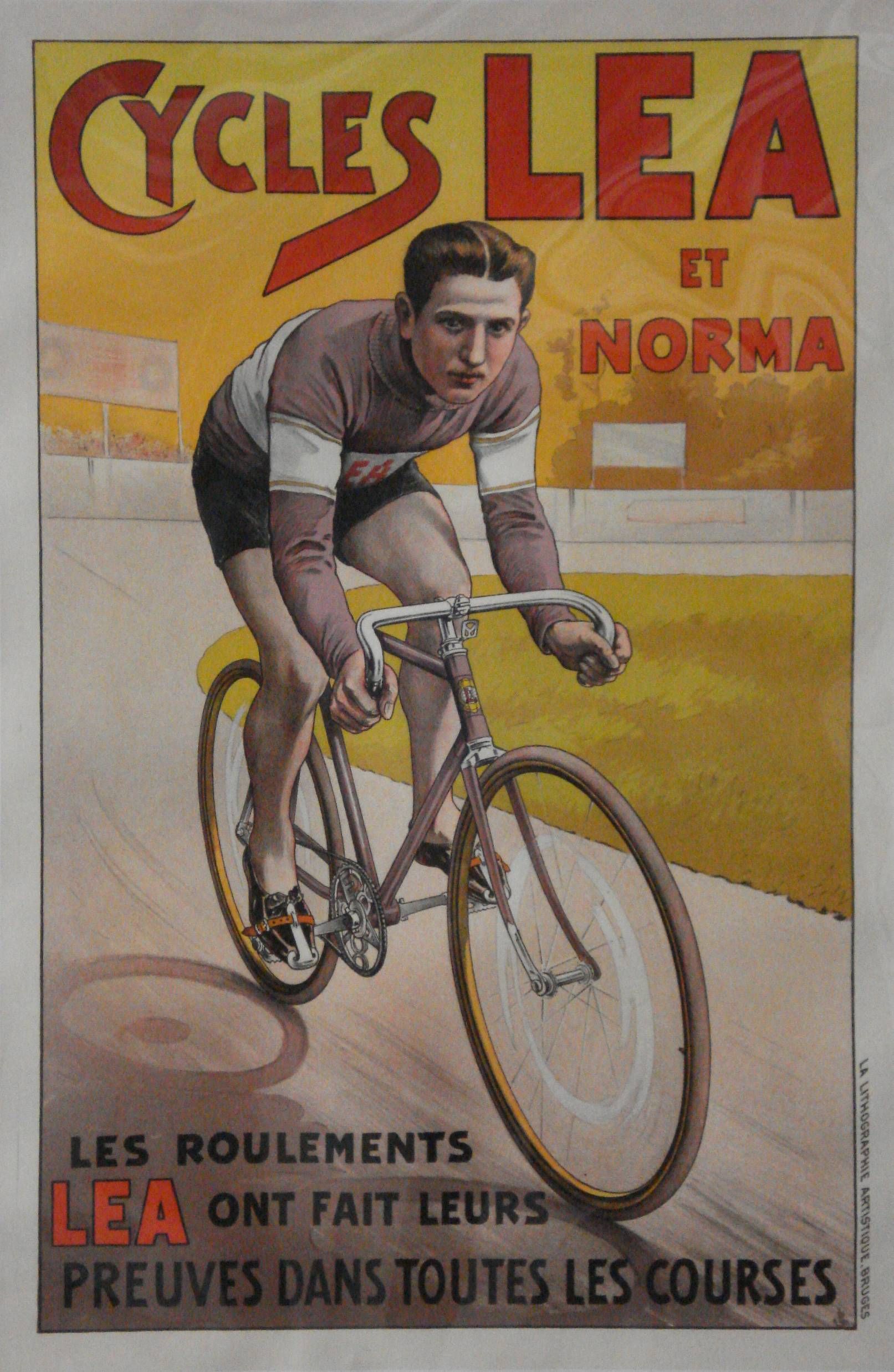 Bonhams Cars : A poster advertising 'Cycle Lea et Norma',