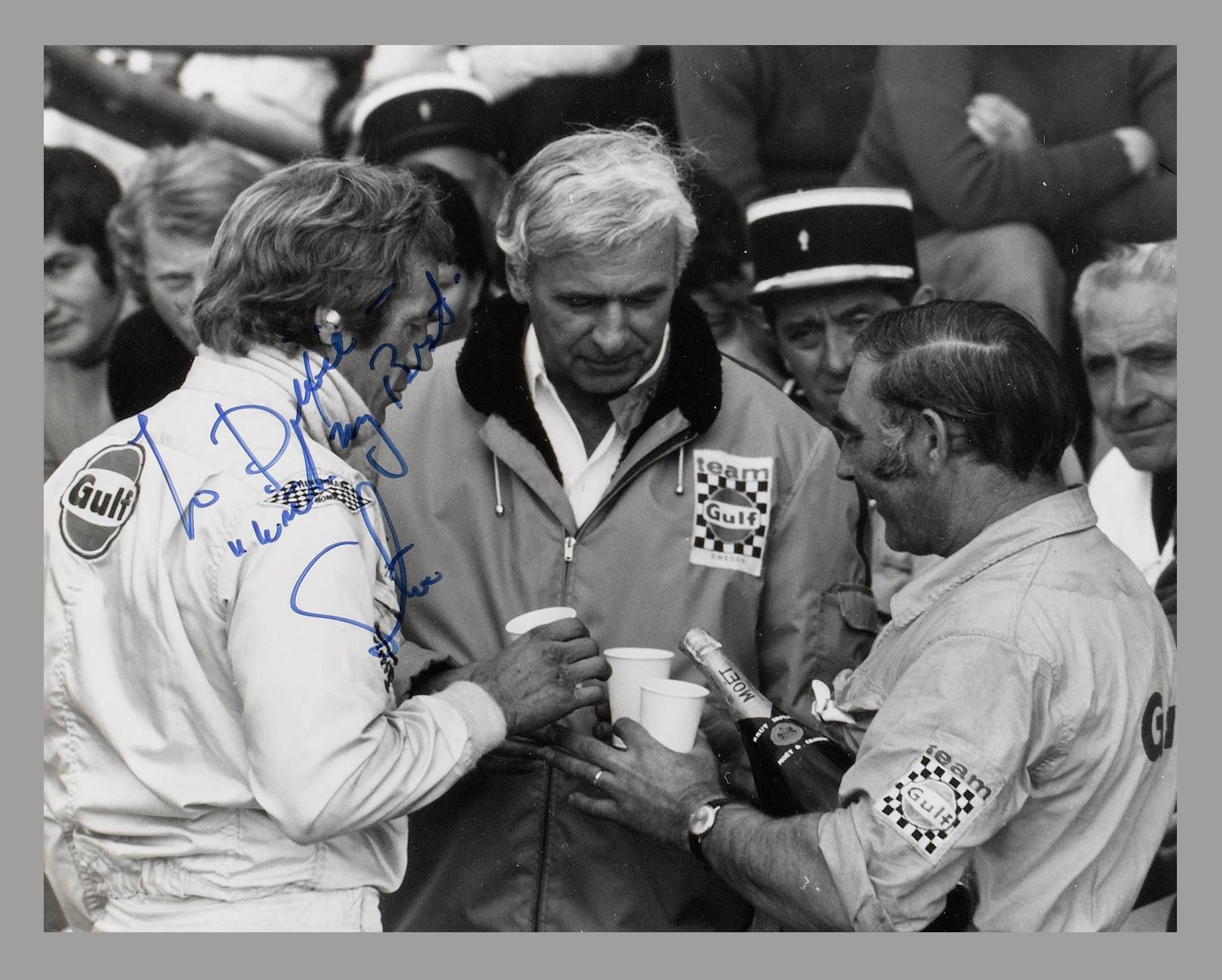 Bonhams Cars : A signed Le Mans photograph,