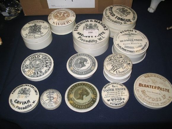Bonhams : A Bale's Mushroom Savoury paste pot lid