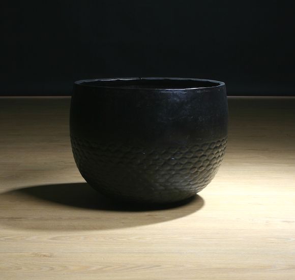 Bonhams : A large bronze Japanese Buddhist temple gong or keisu