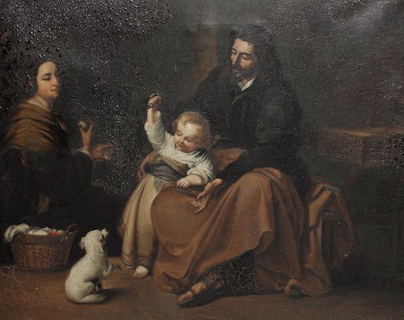 Bonhams : After Bartolomé Esteban Murillo 'The Holy Family with a Small ...