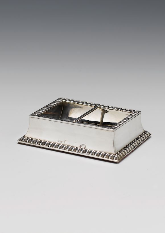 Bonhams : An early 20th century silver desk tidy, by Charles & George ...
