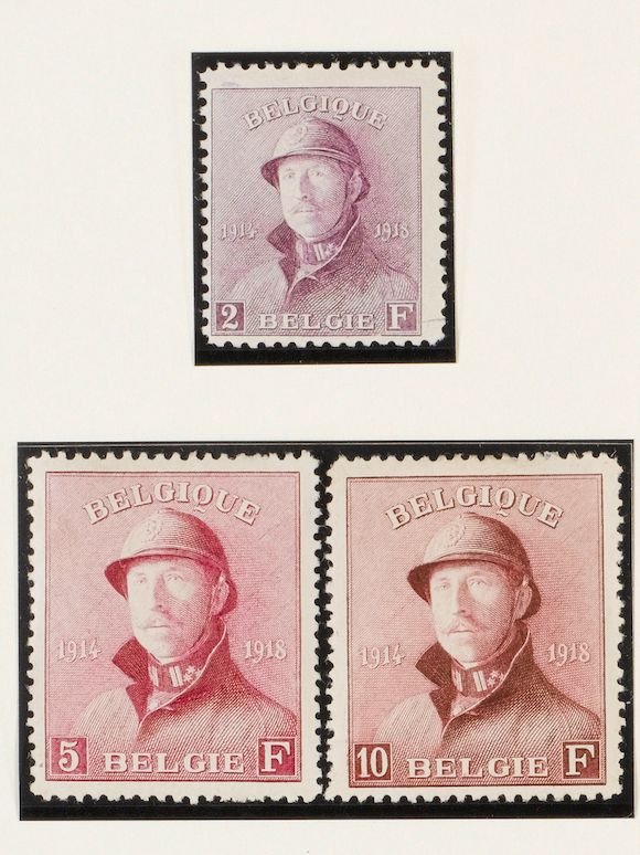 Bonhams : Belgium: 1849-1949c. A mint and used comprehensive collection ...
